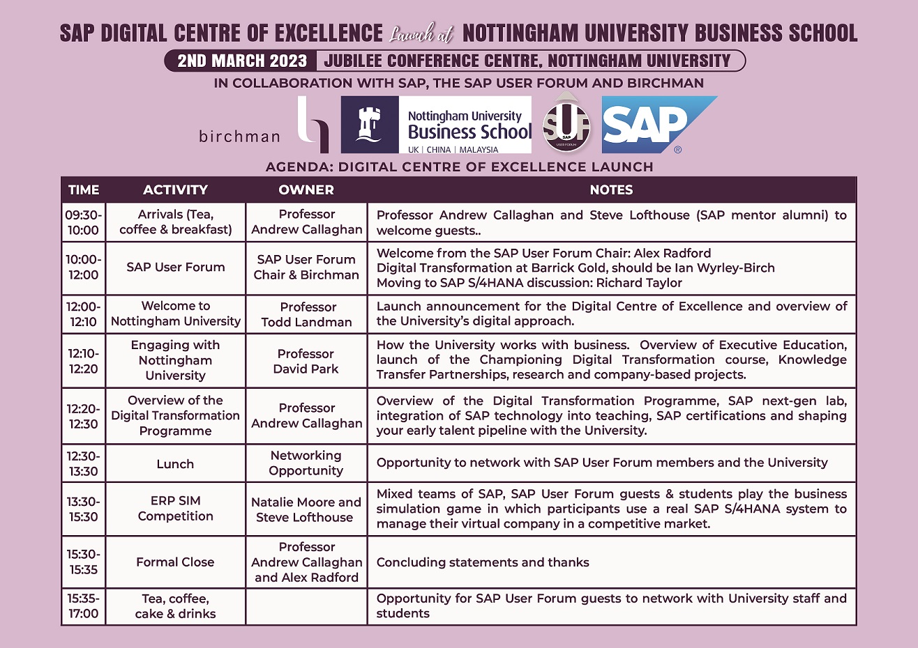 Birchman Launches Digital Centre at Nottingham University Birchman